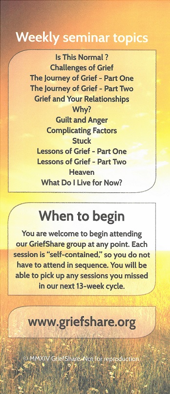 Grief Recovery Group - Christ Lutheran Church
